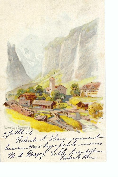 LAUTERBRUNNEN 1904, Litho Vouga & Ci Genève (Gebraucht) in Thun für CHF 0.8 – mit Lieferung auf ...