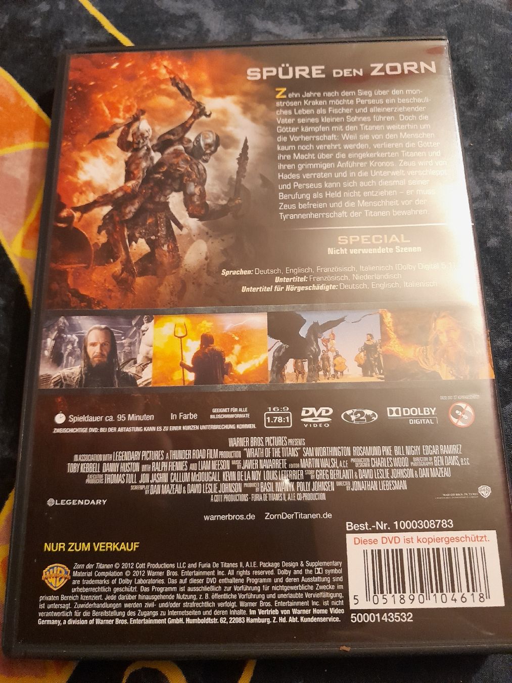 DVD - Zorn der Titanen, Top Zustand, ab 12 Jahren! (Gebraucht) in ...