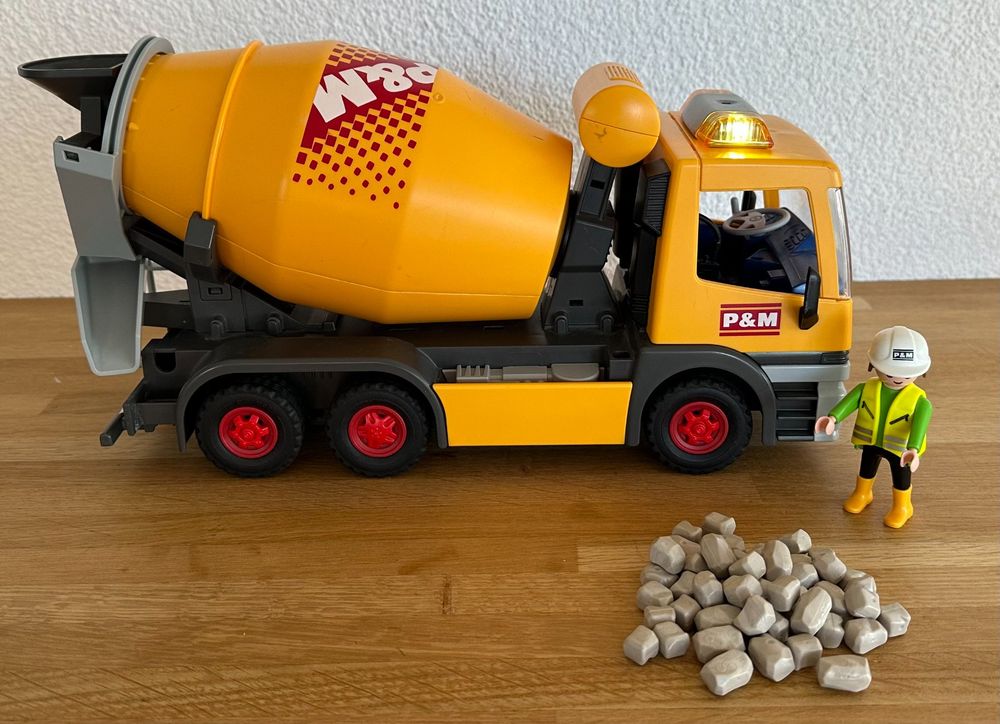 PLAYMOBIL Betonmischer mit Warnlicht 9887 | Kaufen auf Ricardo