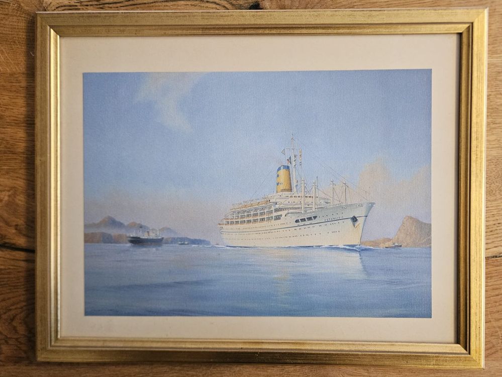 Maritimes Gemälde – Kreuzfahrtschiff – Stephen J. Card 1996 (Gebraucht ...