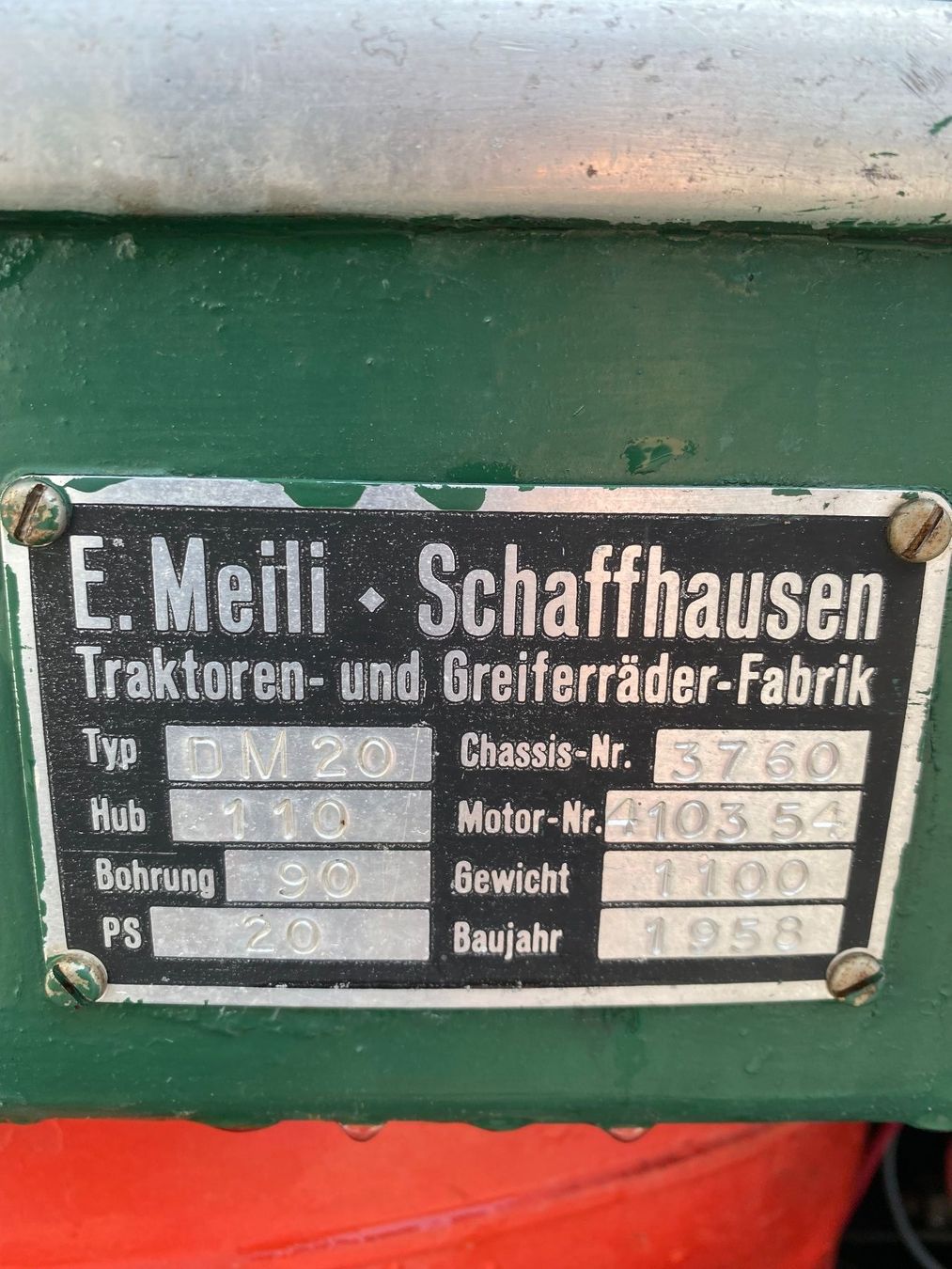 Traktor Meili DM20 Jg1958 (Gebraucht) in Wimmis für CHF 1800 – nur ...