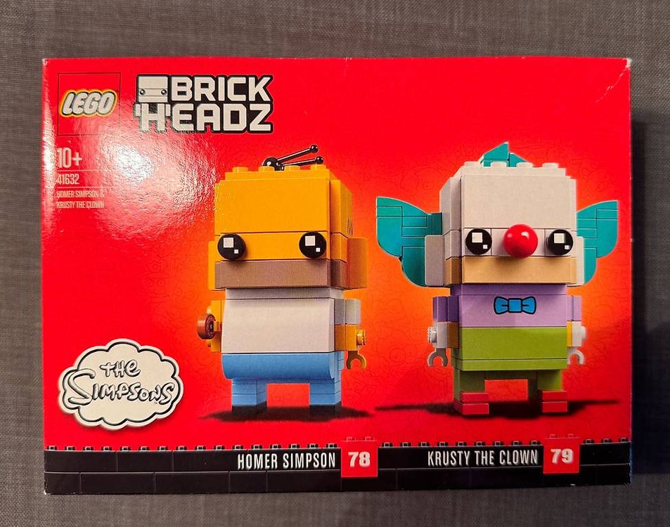 LEGO BrickHeadz 41632 Homer Simpson & Krusty der Clown NEU! (Neu ...
