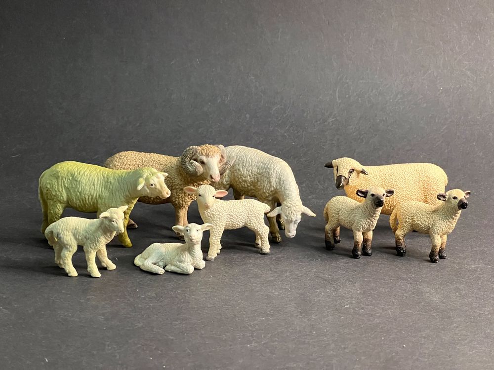 Tolle Schleich Schafe Schaf Widder Lamm Bock Schafherde (Gebraucht) in Ennetbaden für CHF 54 ...