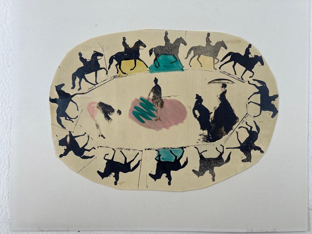 Deutsche Schule Abstrakte Mischtechnik signiert | Kaufen auf Ricardo