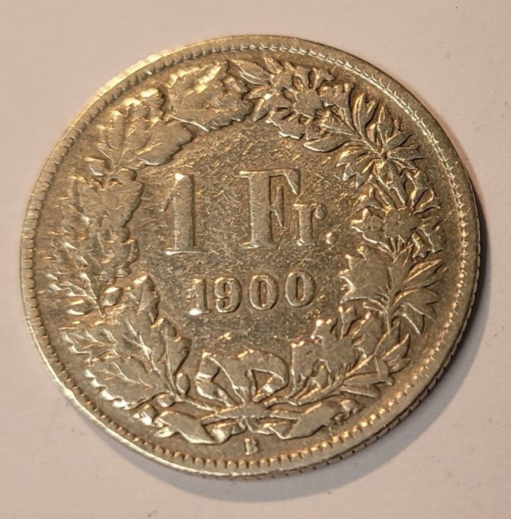1 FRANKEN / SCHWEIZ 1900 (Gebraucht) in Mumpf für CHF 8 – mit Lieferung auf Ricardo kaufen