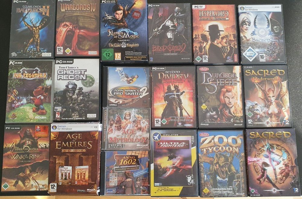 Sammlung 18 verschiedene Computerspiele | Kaufen auf Ricardo