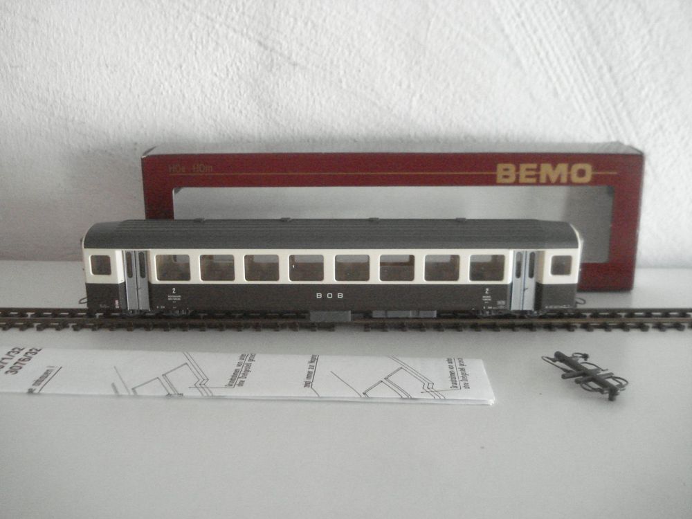 Bemo H0m: Personenwagen B 244 der BOB, OVP, wie neu (Gebraucht) in St.Gallen für CHF 131 – mit ...