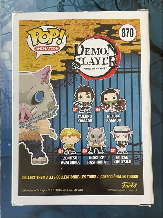 Funko Pop Inosuke Hashibira Demon Slayer #870 (Nuovo e nell'imballaggio ...