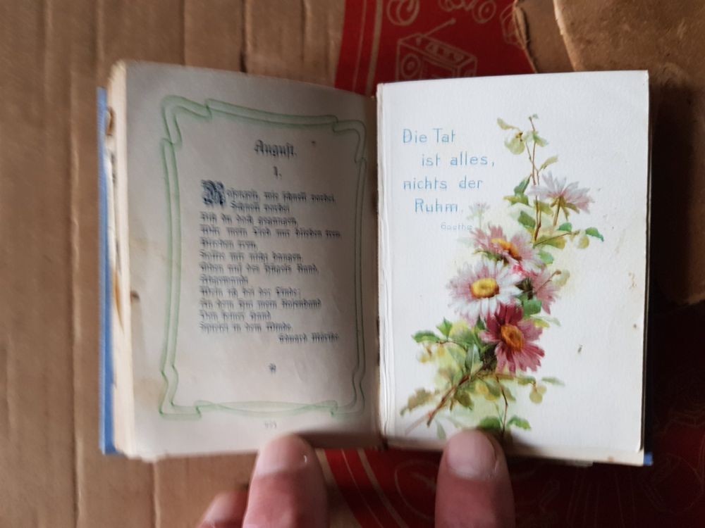 antikes Nostalgie Buch Freundschaftsbuch Poesiealbum | Kaufen auf Ricardo