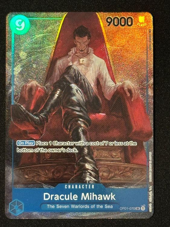Dracule Mihawk OP01-070 V.2 Pre-Errata – One Piece TCG – NM (Gebraucht ...