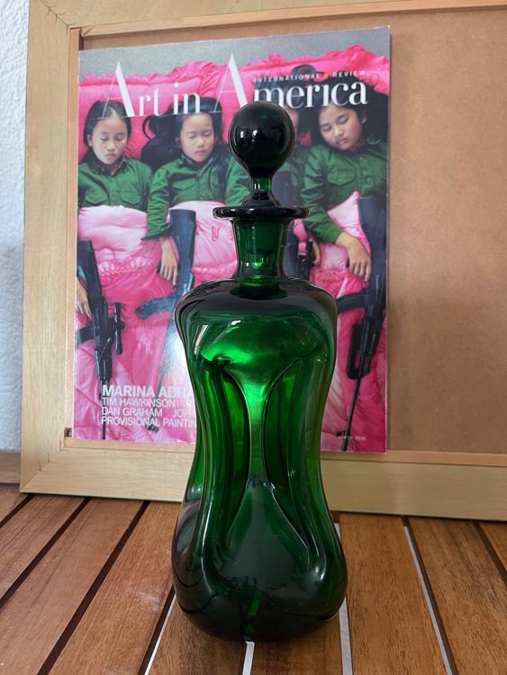 Design Gluk Gluk grüne Flasche ungebraucht Holmegaard | Acheter sur Ricardo