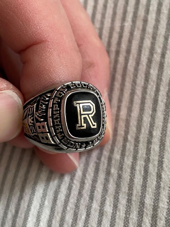 Chevalière américaine us school ring Jeffrey veritable | Kaufen auf Ricardo