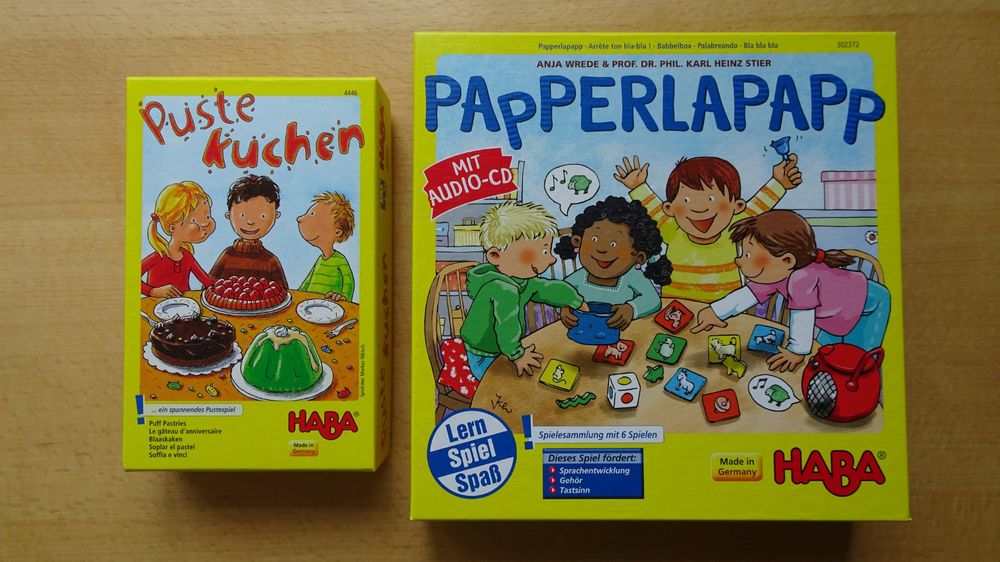 2 HABA Spiele Pustekuchen + Papperlapapp (Gebraucht) in Zürich für CHF 16 – mit Lieferung auf ...