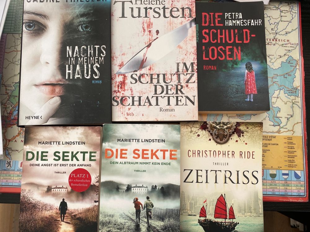 6 Thriller, das Blut gefriert in den Adern (Gebraucht) in Erlinsbach SO für CHF 9.9 – mit ...