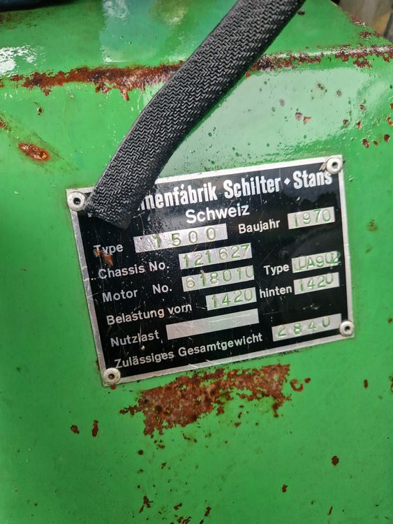 Schilter 1500 (Gebraucht) in Unterschächen für CHF 2500 – nur Abholung ...