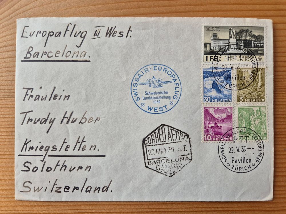 CH-Swissair Europaflug West aus 1939 Zustand gemäss Bilder | Kaufen auf Ricardo