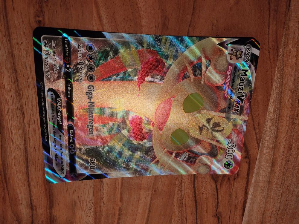 Mauzi VMAX XXL Karte Pokémon (Gebraucht) in Reinach BL für CHF 16 – mit ...