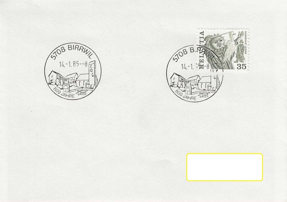 5708 Birrwil 800 Jahre - 14.01.85 | Kaufen auf Ricardo