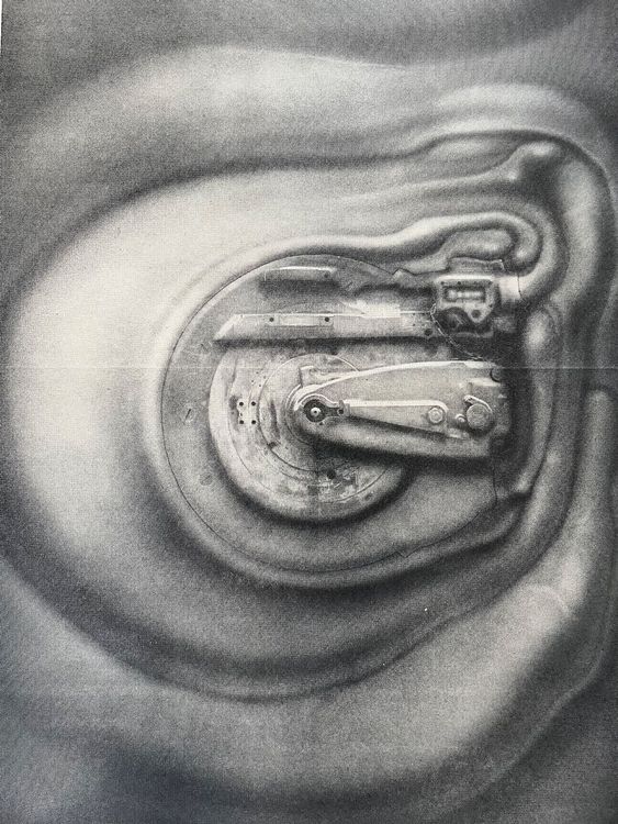 H. R. Giger, press art 1972 auf Zeitungspapier, handsigniert (Gebraucht ...