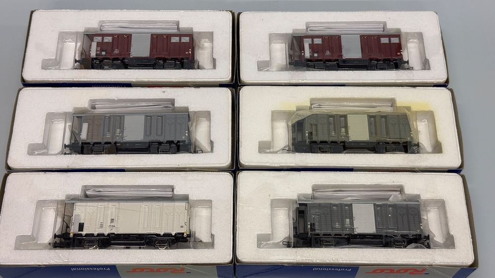 6 Stk Roco Güterwagen SBB (47501 / 47502 / 47503 / 47504) (Neu (gemäss ...