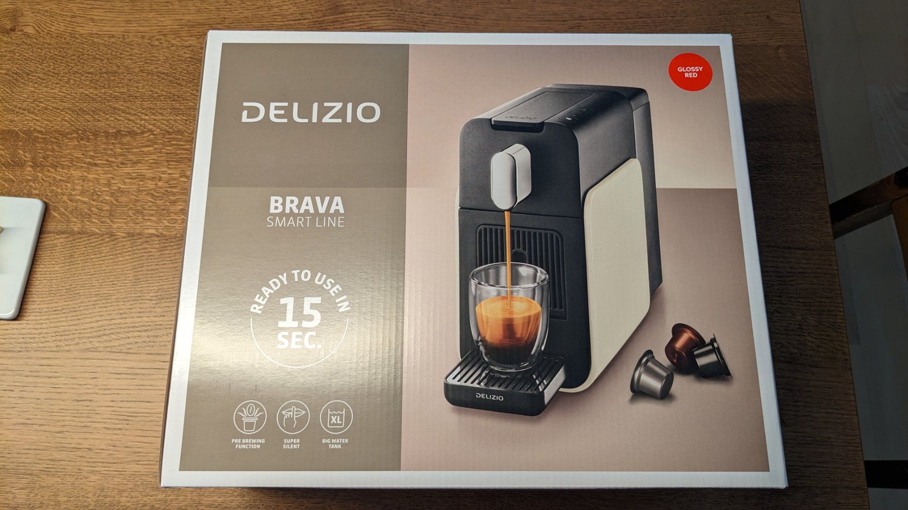 Kaffeenaschine Delizio Brava - Glossy Red (Gebraucht) in Rotkreuz für ...