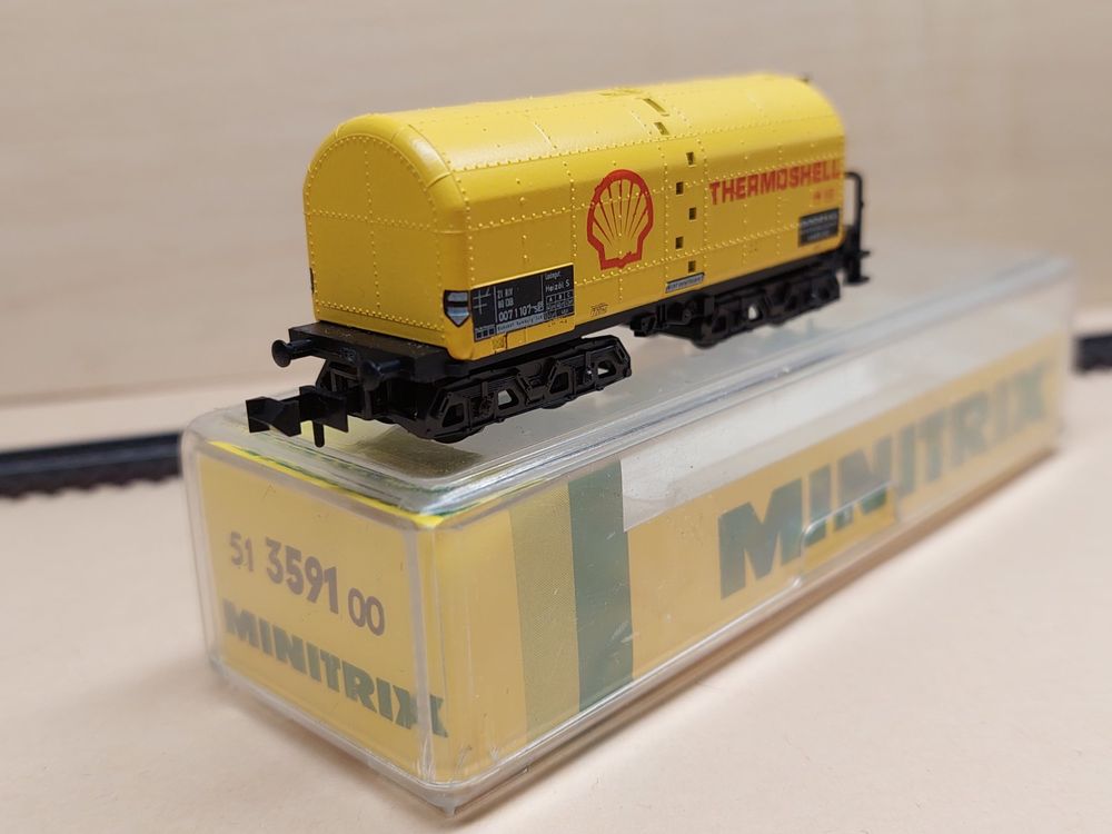 Minitrix 51-3591-00 SHELL Heizölwagen in OV, wenig bespielt (Gebraucht ...