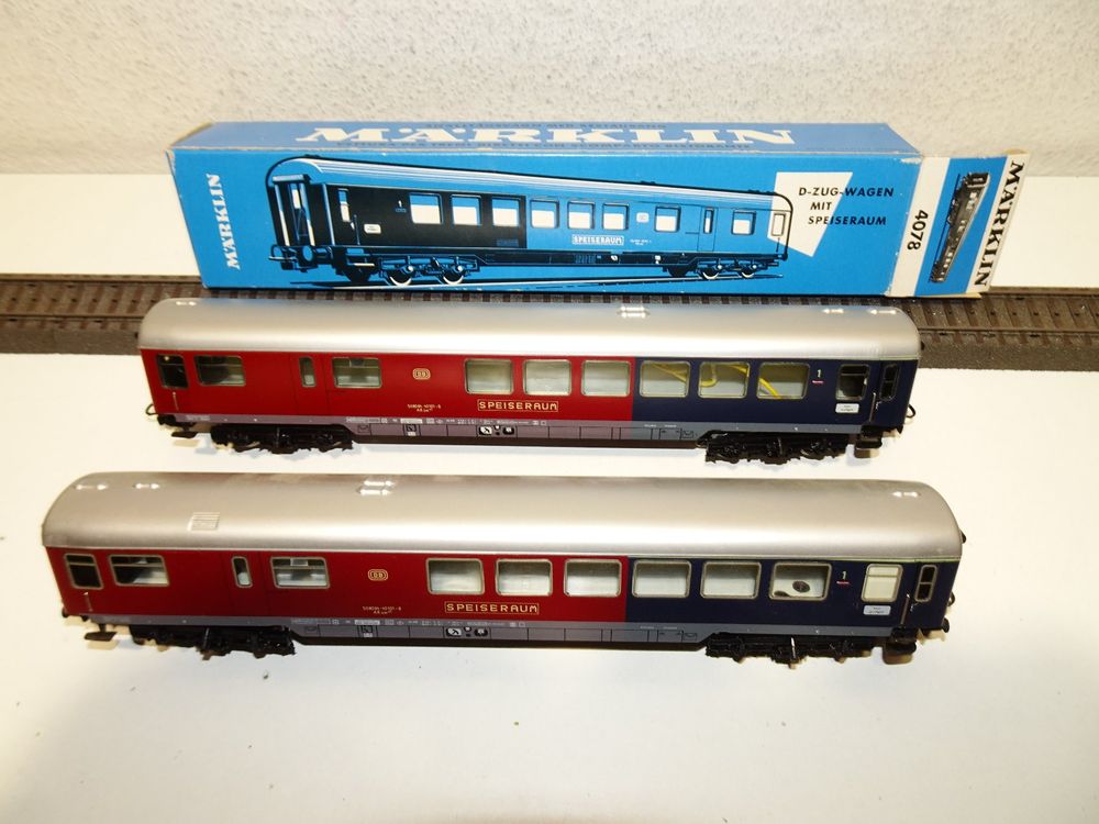 2 Märklin Personenwagen Speiseraum DB 101-9 HO 4078 (Gebraucht) in für ...