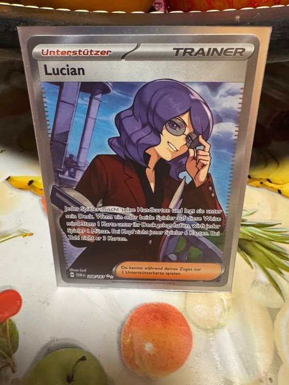 Seltene Pokémon Karte Lucian Full Art Trainer (Gebraucht) in St. Gallen ...