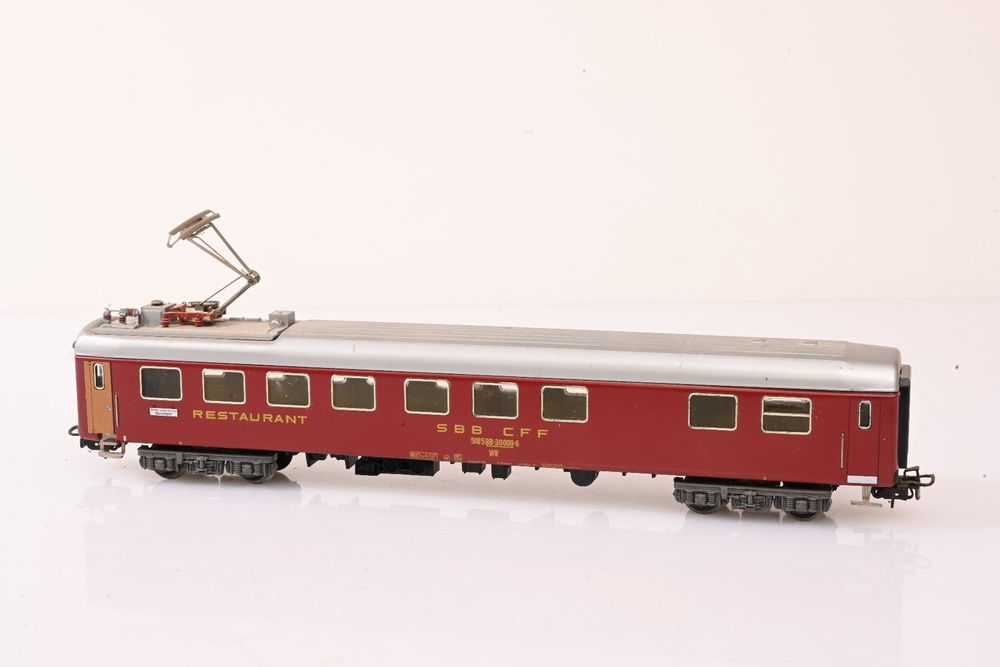 Märklin 4068: SBB Speisewagen WR, rot, Genf-Rorschach (Gebraucht) in ...