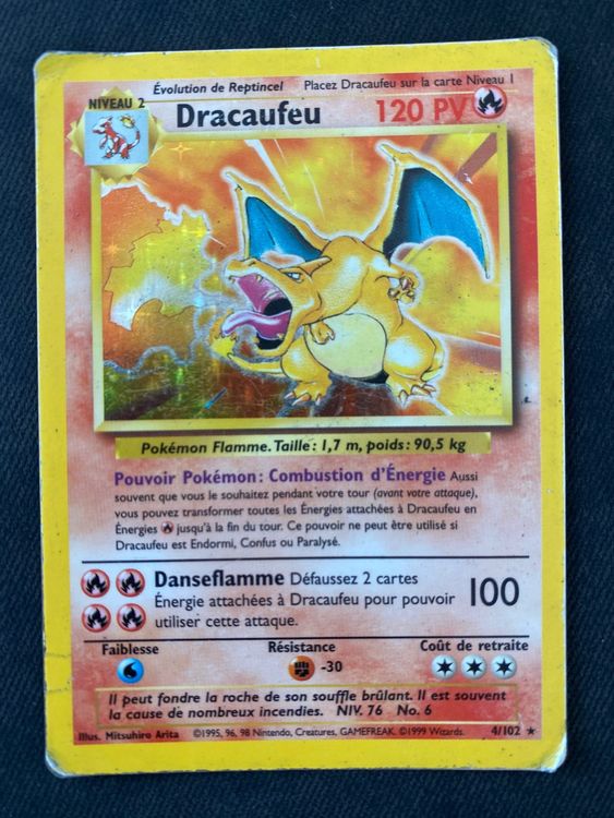 Pokemon Base Set - Charizard, Glurak, Dracaufeu Holo 4/102 | Kaufen auf Ricardo