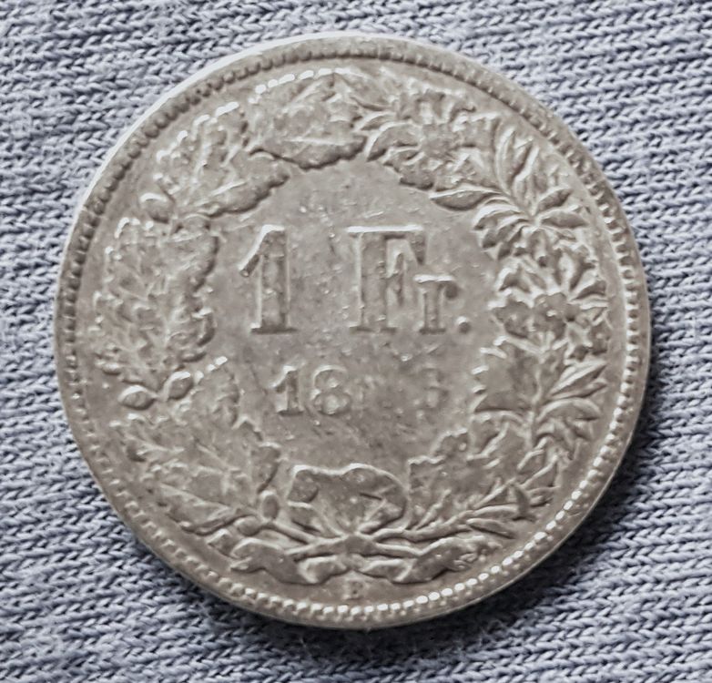 1 Franken 1886 uralte und seltene Silbermünze ab nur 1 Fr !! | Kaufen auf Ricardo