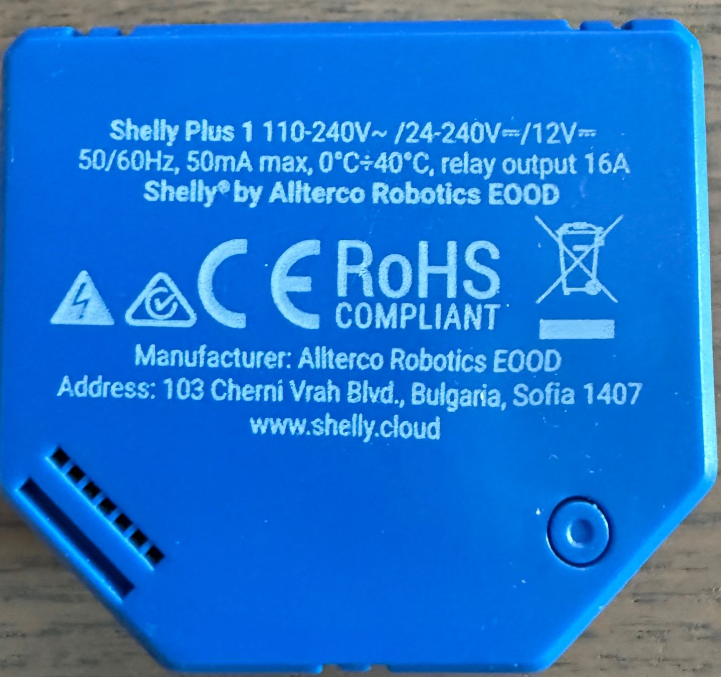 Shelly Plus 1 Module relais WiFi + Bluetooth jusqu’à 16A. x4 (D ...