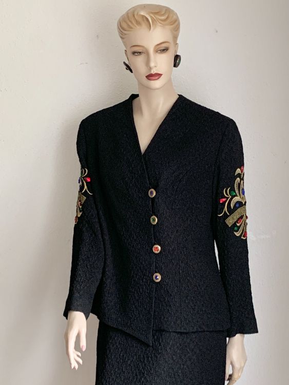 Schwarzes Deux-Pièces von GIVENCHY EN PLUS 80er Jahre (Gebraucht) in ...