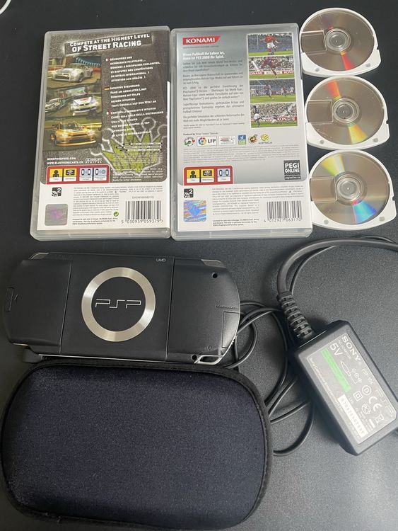Sony PSP 1004 schwarz mit Spielen und Zubehör (Gebraucht) in Seuzach ...