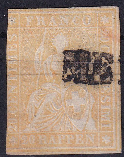 Strubel 25B mit Stabstempel, SBK 280.- (Gebraucht) in Samnaun-Compatsch für CHF 13 – mit ...