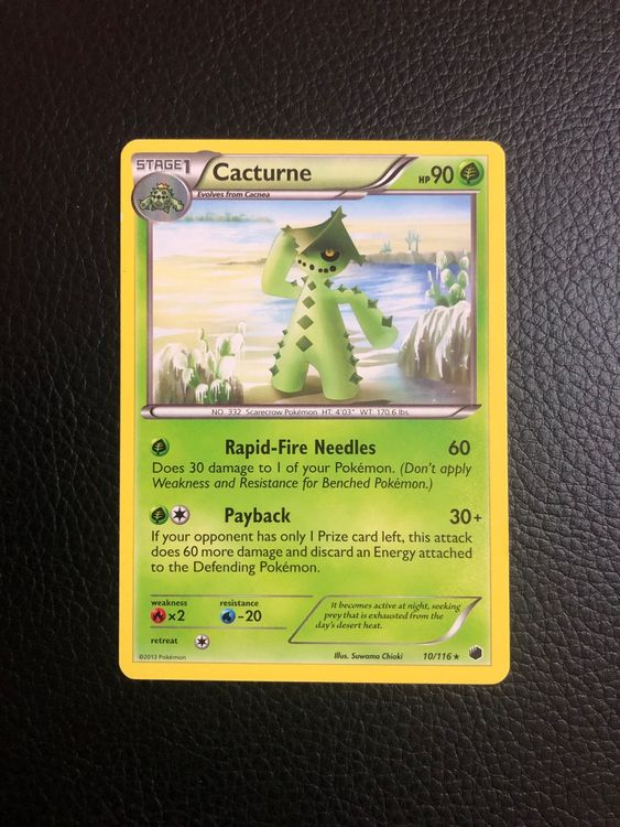 B&W Plasma Freeze - Cacturne rare 10/116 Ab 1 (Gebraucht) in Paradiso ...