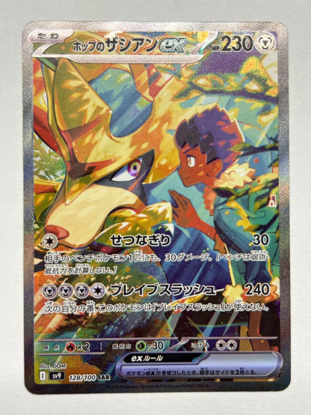 Hop‘s Zacian ex SAR Pokemon Battle Partners Journey Together (D ...