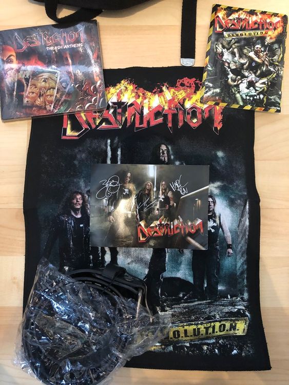 Destruction D.e.v.o.l.u.t.i.o.n. Fan Bag Tasche signiert (Gebraucht) in ...