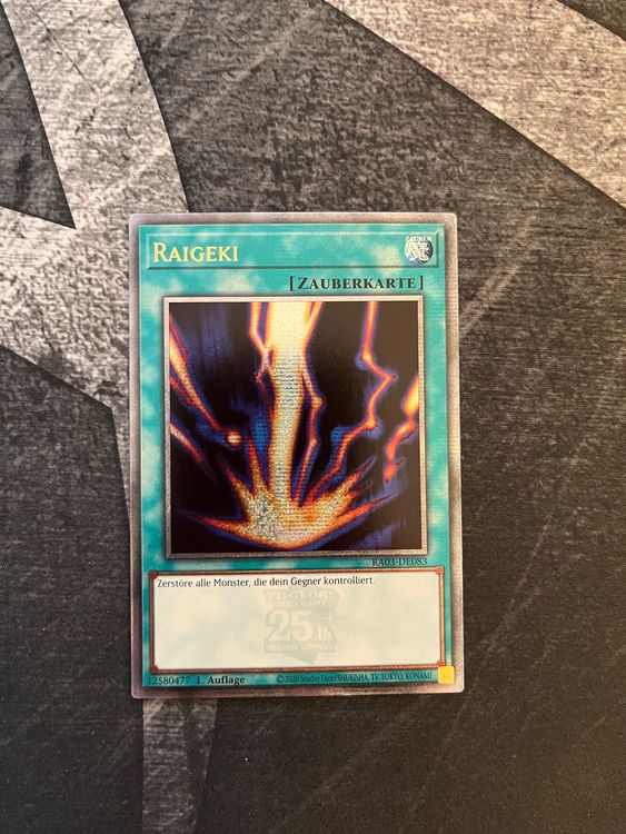 Raigeki (RA03-DE083), Quarter Century Secret Rare | Kaufen auf Ricardo