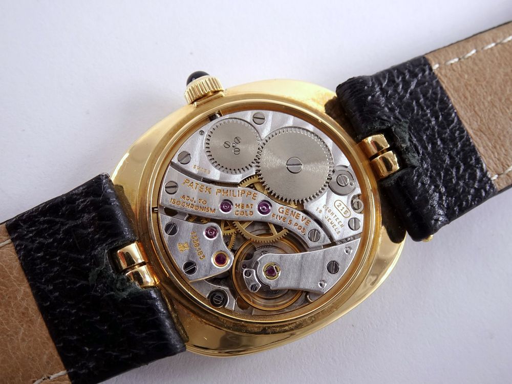 PATEK PHILIPPE ELLIPSE 18K & DIAMANTEN 3849 HANDAUFZUG (Gebraucht) in ...