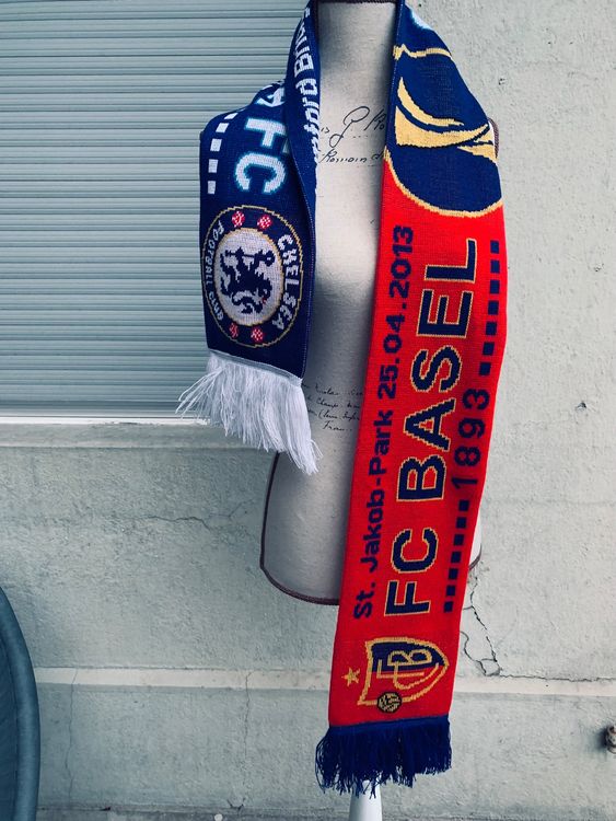 Superbe écharpe Europe ligue FC BÂLE-CHELSEA FC 25.04.2013 (Neuf (Voir ...