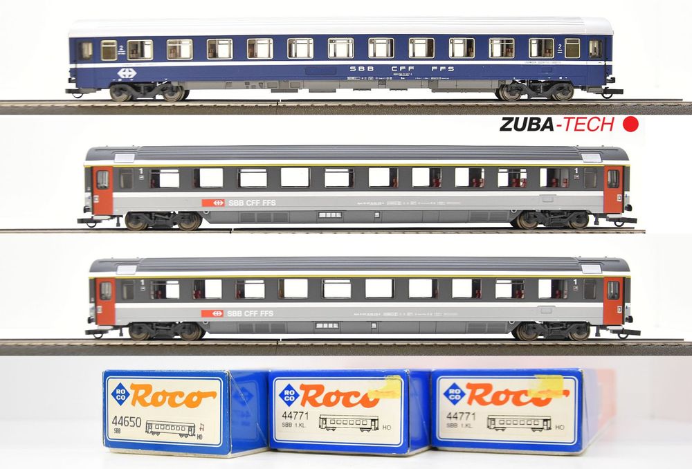 Roco 3x Personenwagen der SBB, H0 GS mit OVP (Gebraucht) in St. Gallen für CHF 46 – mit ...