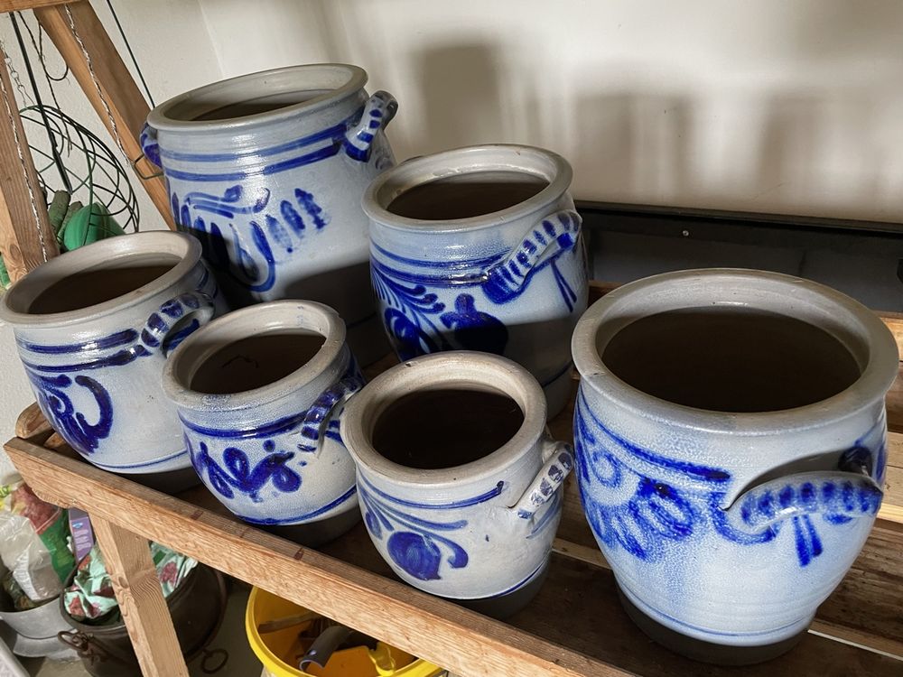 Bemalte Buttertöpfe (Gebraucht) in Thal für CHF 60 – mit Lieferung auf Ricardo kaufen