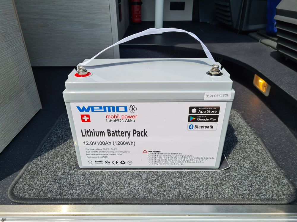 WEMO LiFePO4 100Ah Lithium Batterie (neuwertig!) | Kaufen auf Ricardo