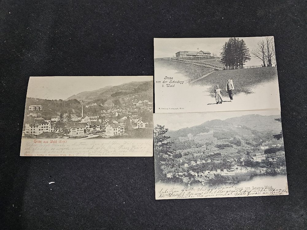 Alte Postkarten Wald ZH, ca. 1900, Sammlerstücke (Gebraucht) in ...