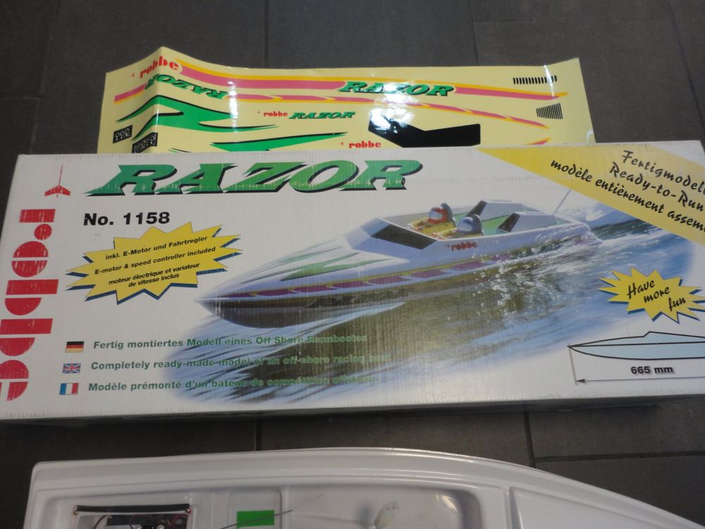 Robbe Razor Rennboot komplett-Set (Neu und originalverpackt) in für CHF 74 – mit Lieferung auf ...