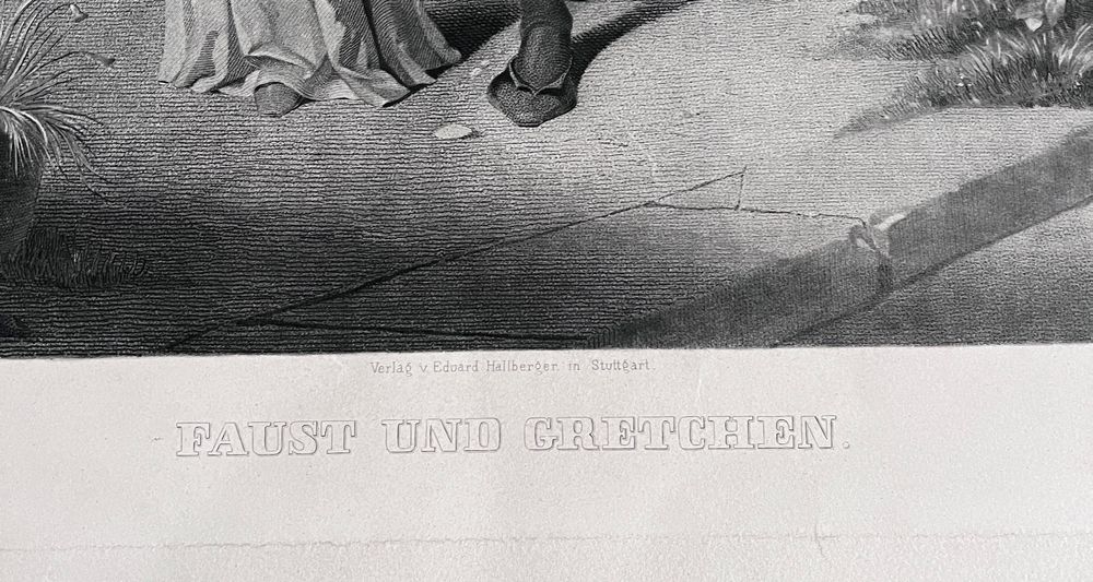 Faust und Gretchen marthe und Mephisto in Garten 1989 Stich (Gebraucht ...