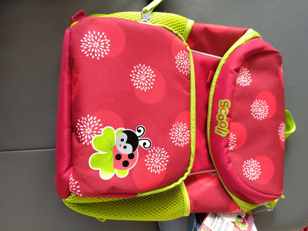Scooli Kindergarten Rucksack Rot Marienkäfer Neu Brustgurt (Neu und ...