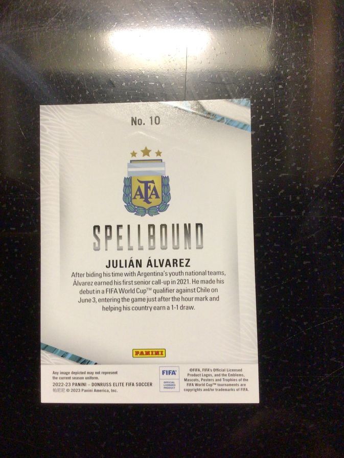 Julian Alvarez Spellbound Donruss Elite Soccer Trading Cards (Neu ...