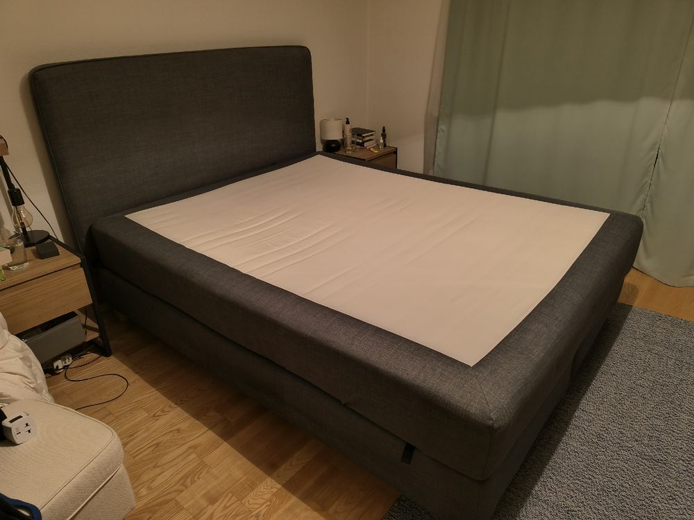 Double bed, Box spring, IKEA. DUNVIK | Kaufen auf Ricardo
